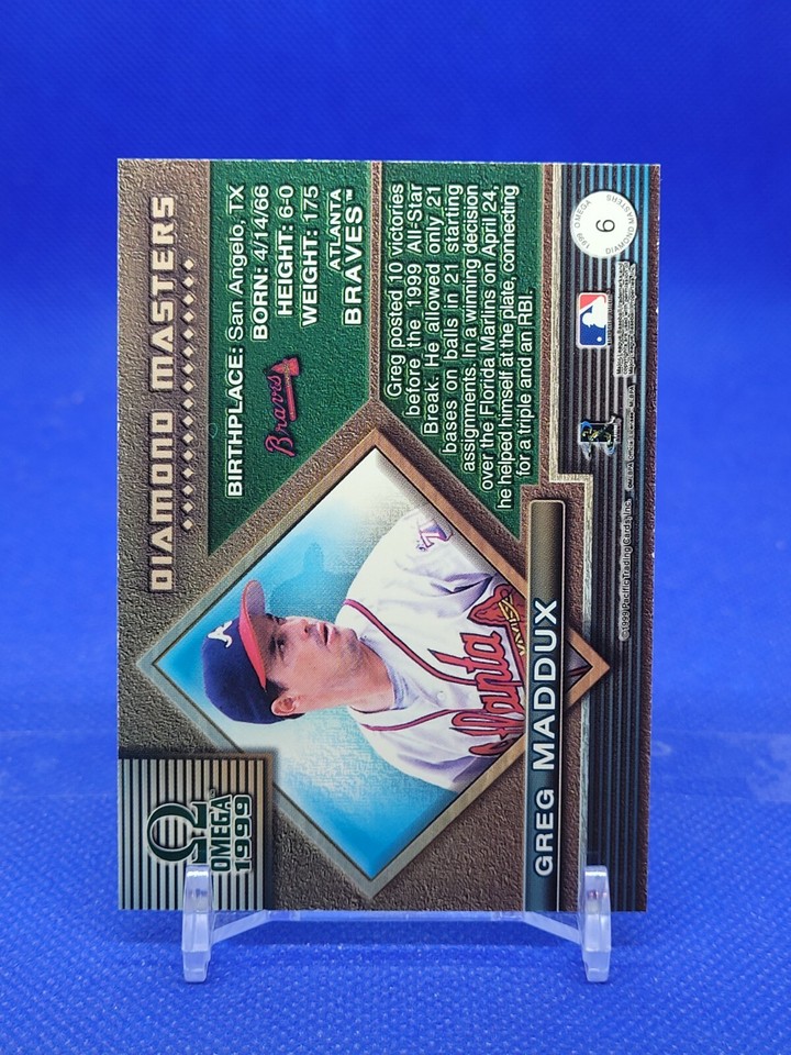 1999 Pacific Omega Diamond Masters Greg Maddux #6 HOF | eBay