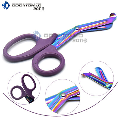 ODM Purple Utility Scissors EMT/EMS Multi-Color Blades Shears Bandage ...