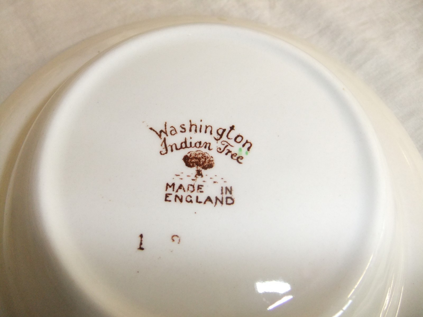 Washington - Indian Tree - Pottery Hanley vintage hand painted ...