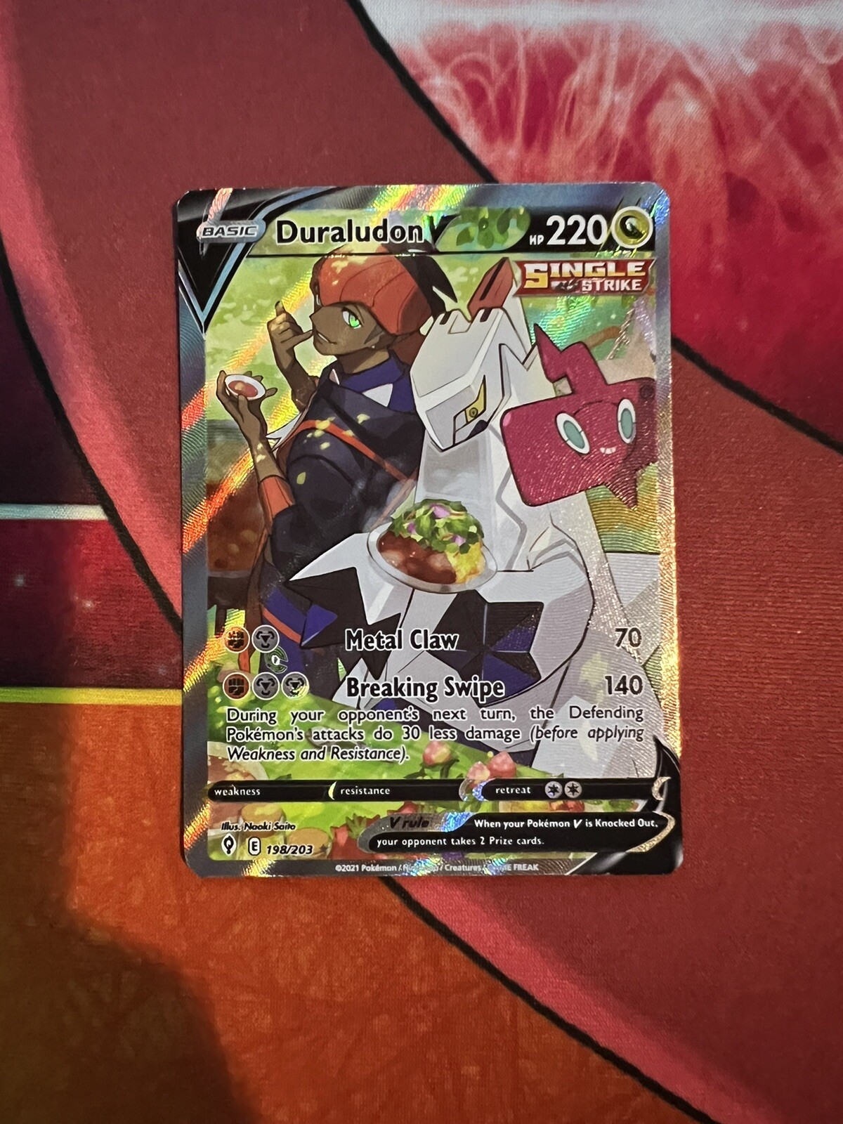 Duraludon V 198/203 Alt Art Ultra Rare Card Pokémon Evolving Skies - NM ...