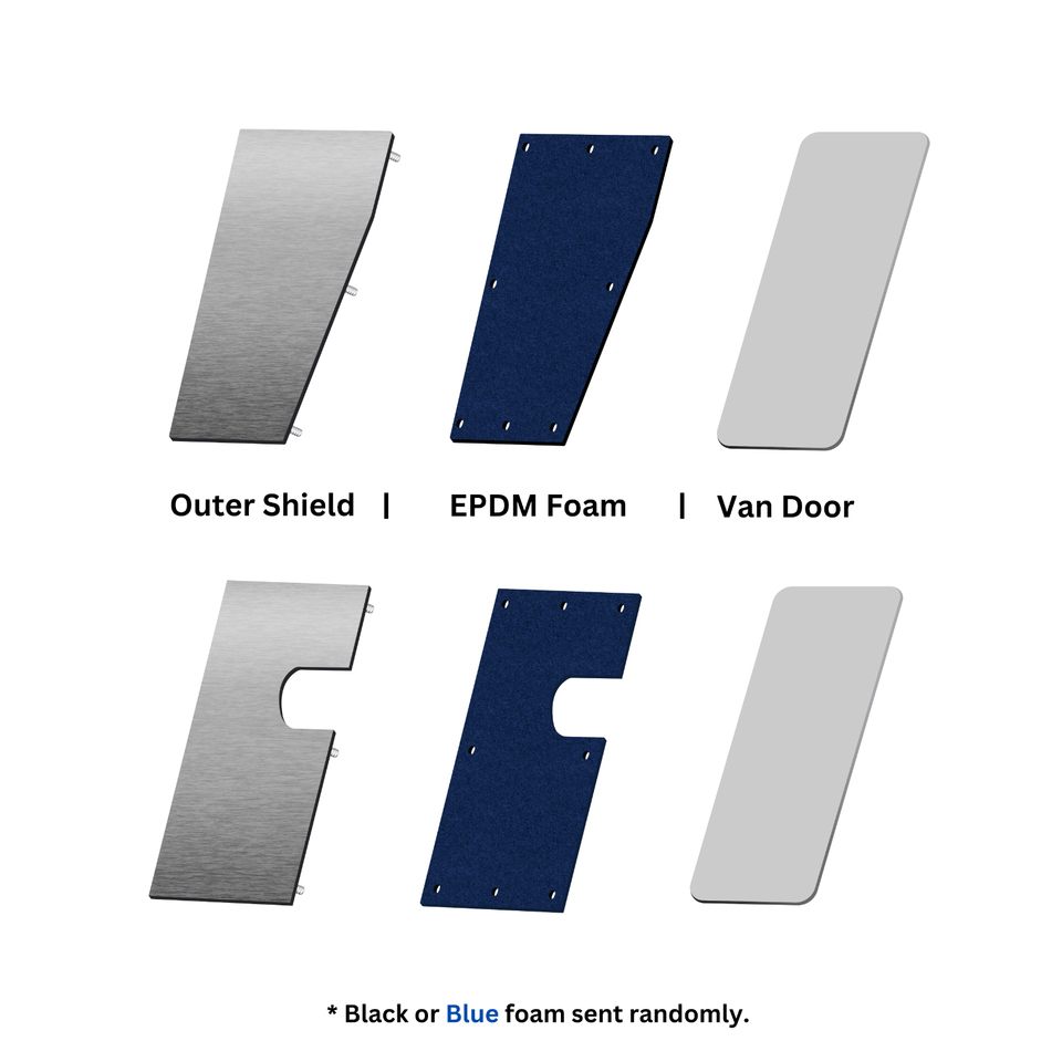 COMBO Side + Rear Door Security Plates Shields Repair Plate Ford ...