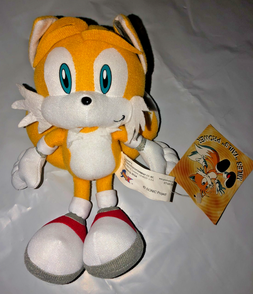 2003 Great Eastern GE Sonic X Project Miles TAILS Prower 8" Plush BNWT ...