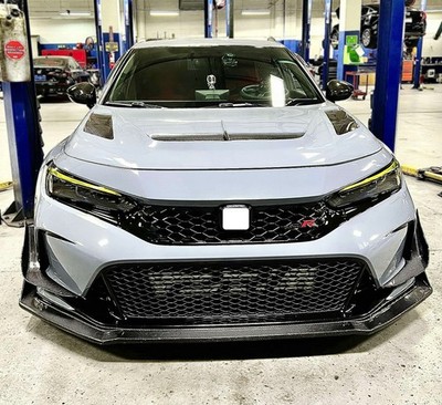 For Honda Civic Typ-R FL5 EPA Design Carbon Fiber Front Bumper Canards ...