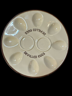 Vintage Ceramic Deviled Egg Plate | eBay