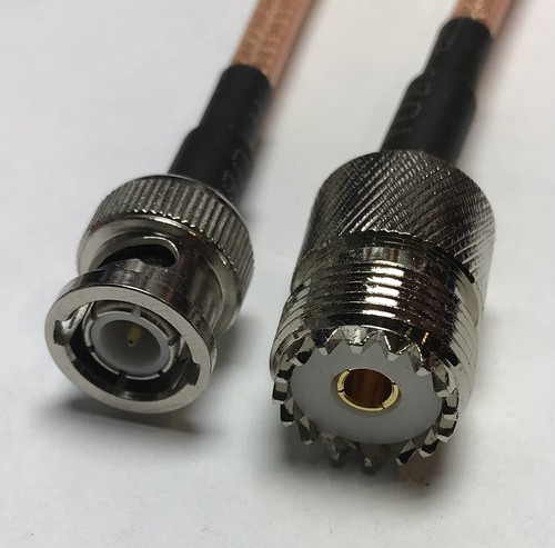 RG142 BNC Male to UHF Female Double Shield Coax Cable PICK LENGTH RF ...