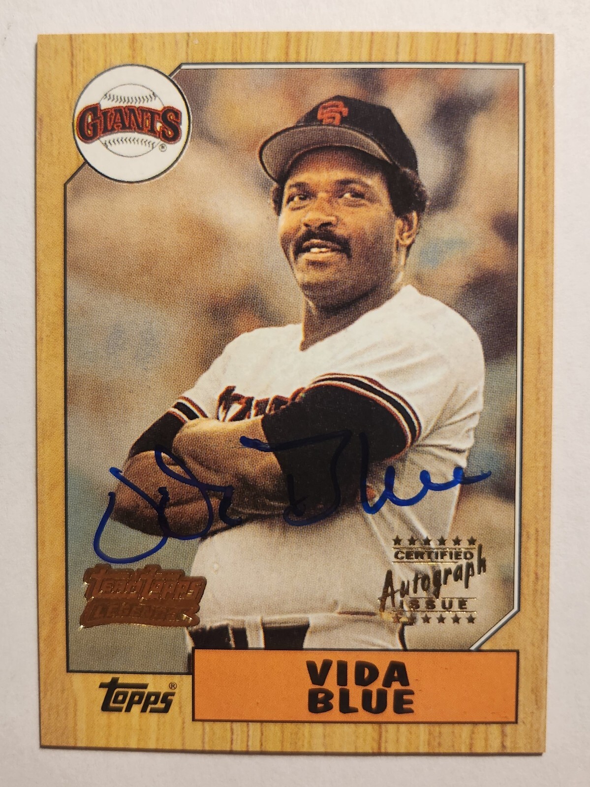2001 Topps Legends Vida Blue Auto #260 | eBay