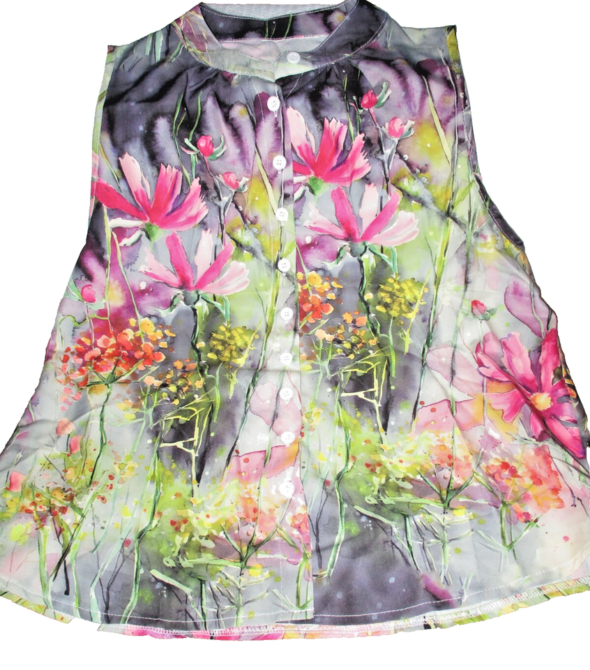 Temu LOT 2 Women shirts SIZE LARGE L Floral print SEE PHOTOS *NEW ...