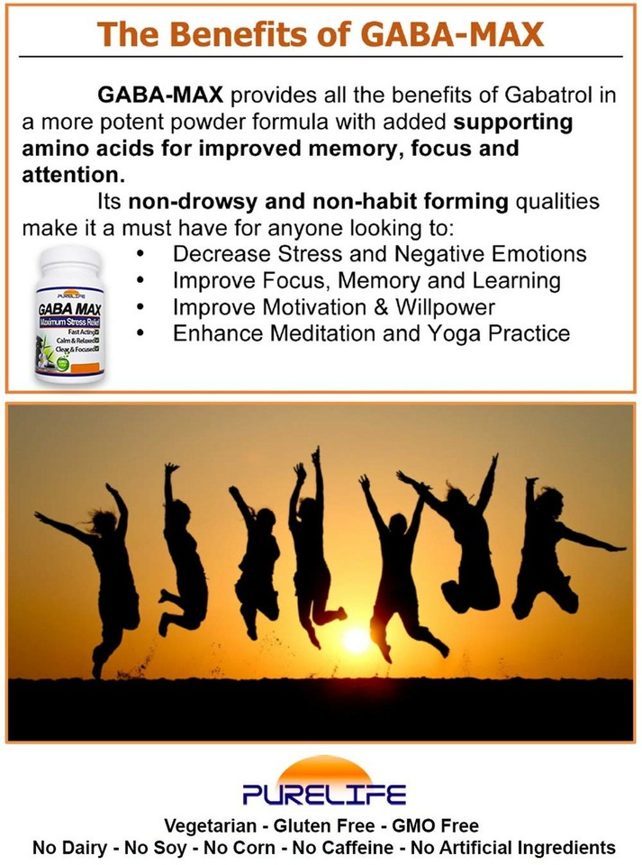 PureLife GabaMax 'Gabatrol Powder' – Fast Acting Stress Relief Powder ...