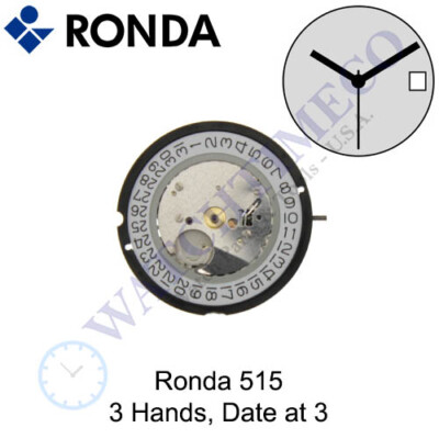 Genuine Ronda 515 Watch Movement Swiss Parts (Multiple Variations) | eBay