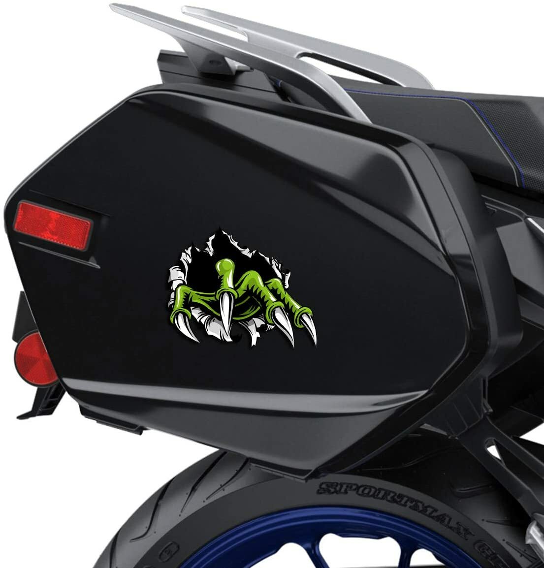 2 AUFKLEBER MONSTER KRALLE TIER STICKER AUTO MOTO SKATE TÜR FENSTER ...