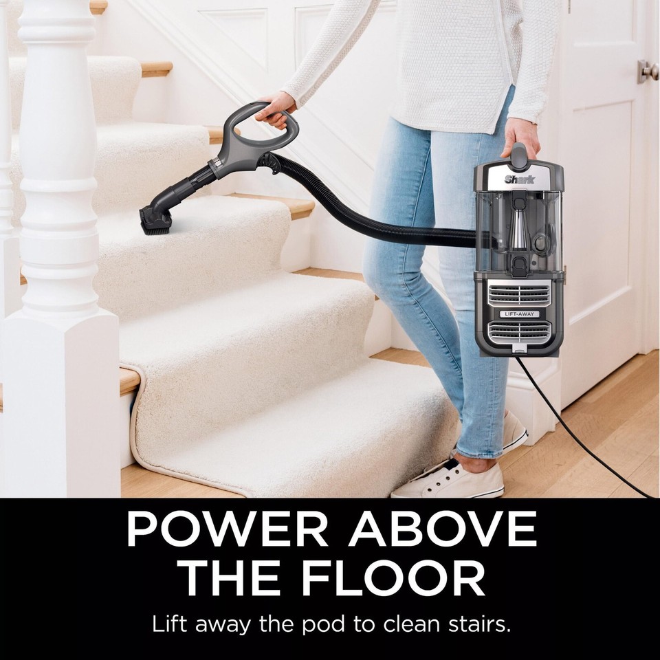 Shark UV730 Navigator Lift-Away Upright Vacuum, PowerFins HairPro Self ...