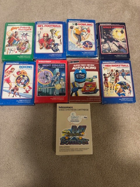 Vintage Original Intellivision Game Console & B17 Bomber Game Never ...