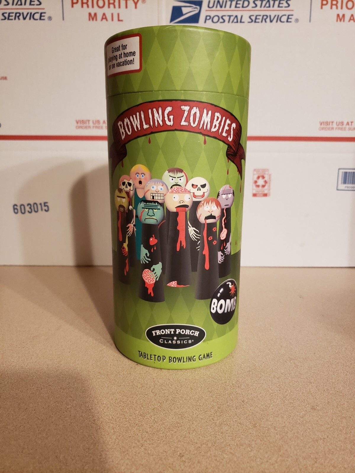 2010 Front Porch Classic Bowling Zombies Tabletop Bowling Game | eBay