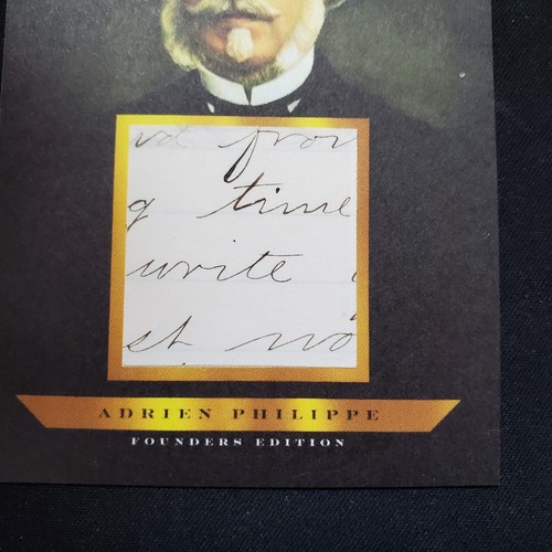2023 Pieces of the Past Founders Edition Adrien Philippe Relic Card | eBay