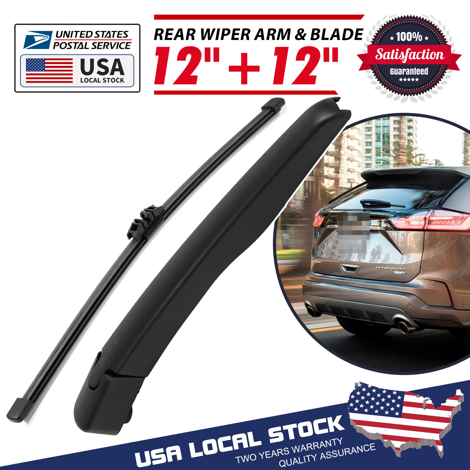 Rear Windshield OEM Wiper Blades&Arm All Season For Ford Edge 2015-2020 ...