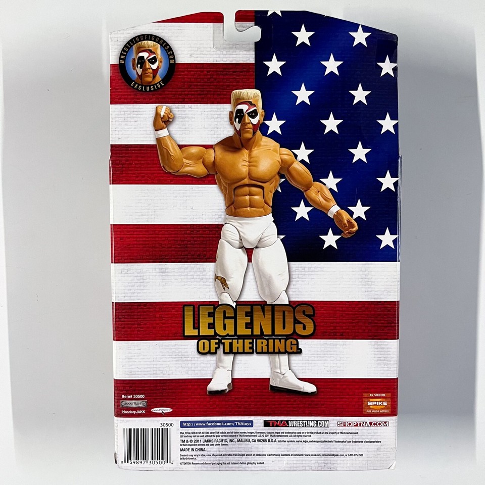 TNA Legends of the Ring KURT ANGLE Figure Custom Jakks Leather Diecast ...