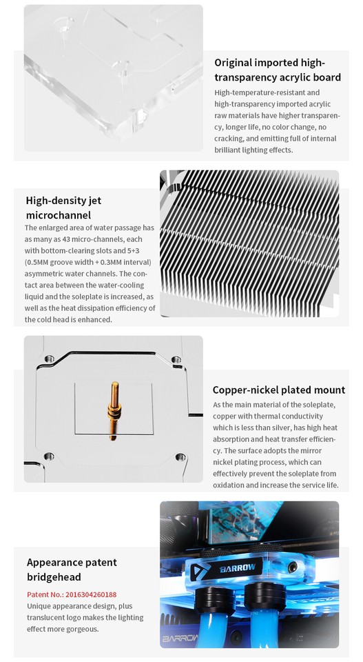 Barrow GPU Water Block for Gigabyte Aorus RTX 3080 3090 Xtreme Master ...