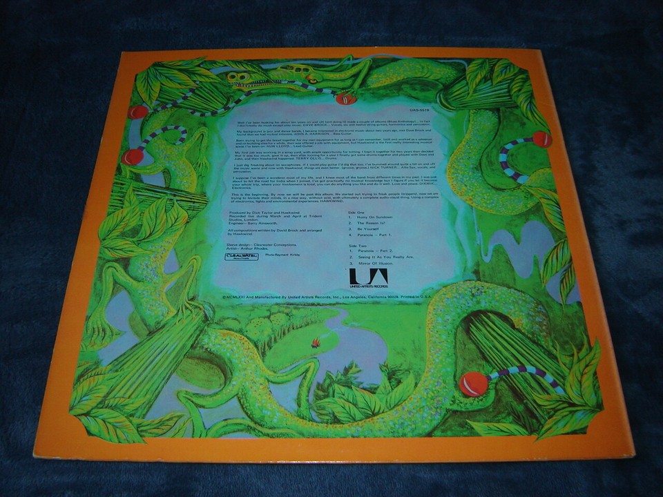Hawkwind self-titled debut LP NM 1st US pressing prog rock top shape | eBay