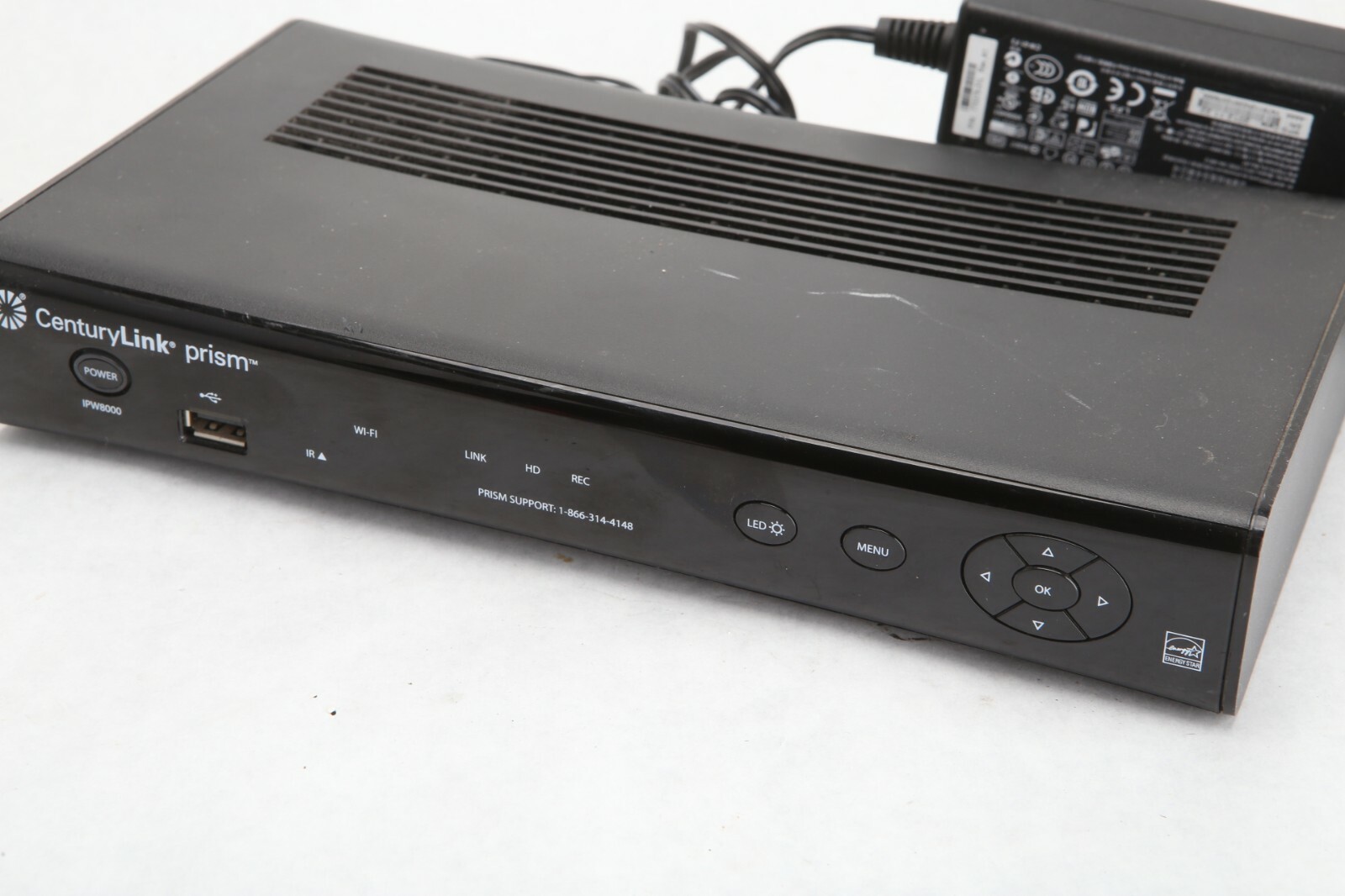 Centurylink Pace IPW8000 Black Prism TV Box Tested Working w/ Adapter ...