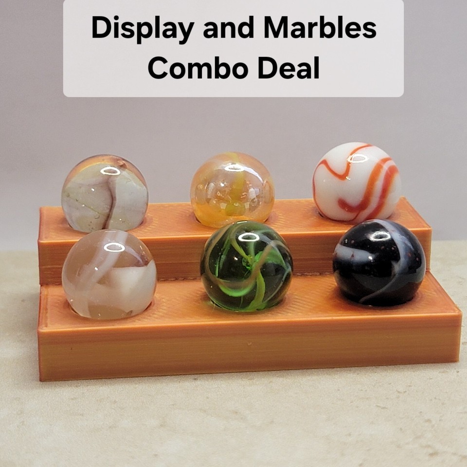 Glass Player Marbles with Display See Photos - lot #4329 | eBay