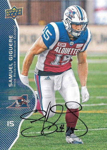Samuel Sam Giguere Montreal Alouettes Football CFL Signed Postcard | eBay