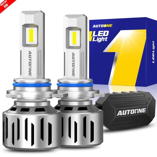 2-6X 9012 HIR2 LED Headlight Bulbs Kit Hi Low Beam 6500K Super White ...