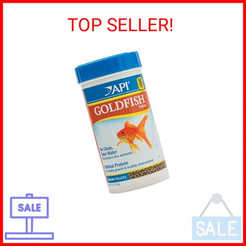 API GOLDFISH PELLETS Fish Food 7-Ounce Container, Large (833C ...
