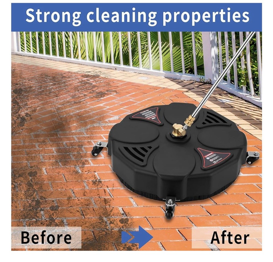 18” Pressure Washer Surface Cleaner 3800 Psi Patio Surface Cleaner | eBay