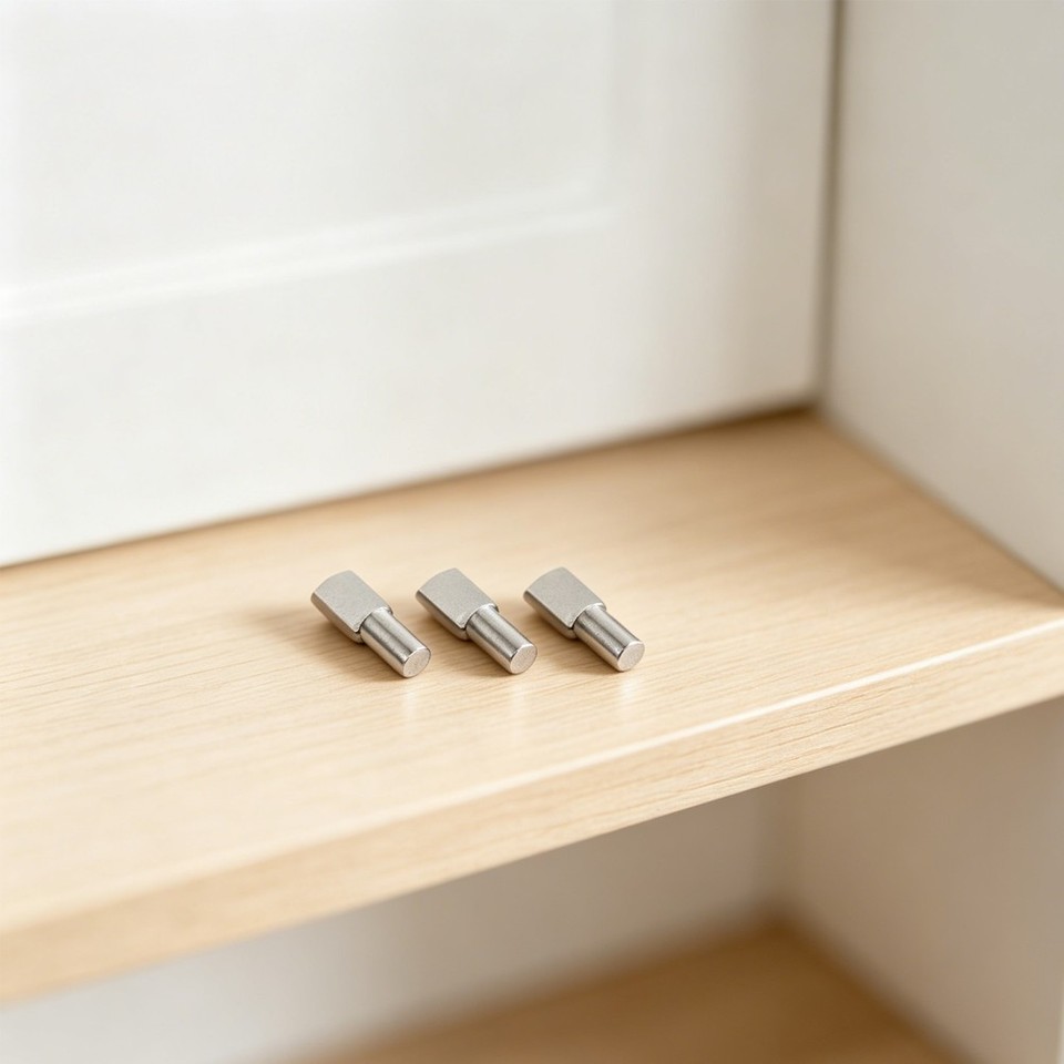 80 Pcs Metal Cabinet Shelf Pins Bookshelf Pegs Support Shelves Closet ...