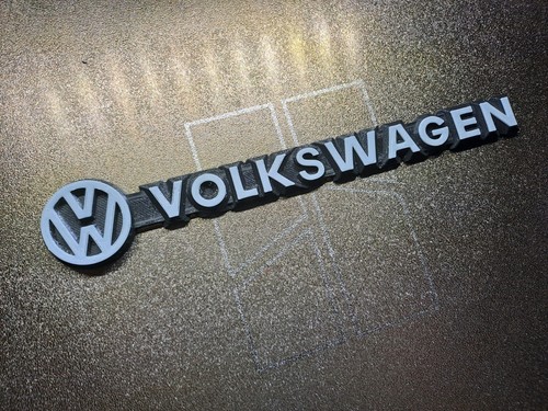 VOLKSWAGEN Mk2 rear 3D emblem - car restoration - vintage - classic ...