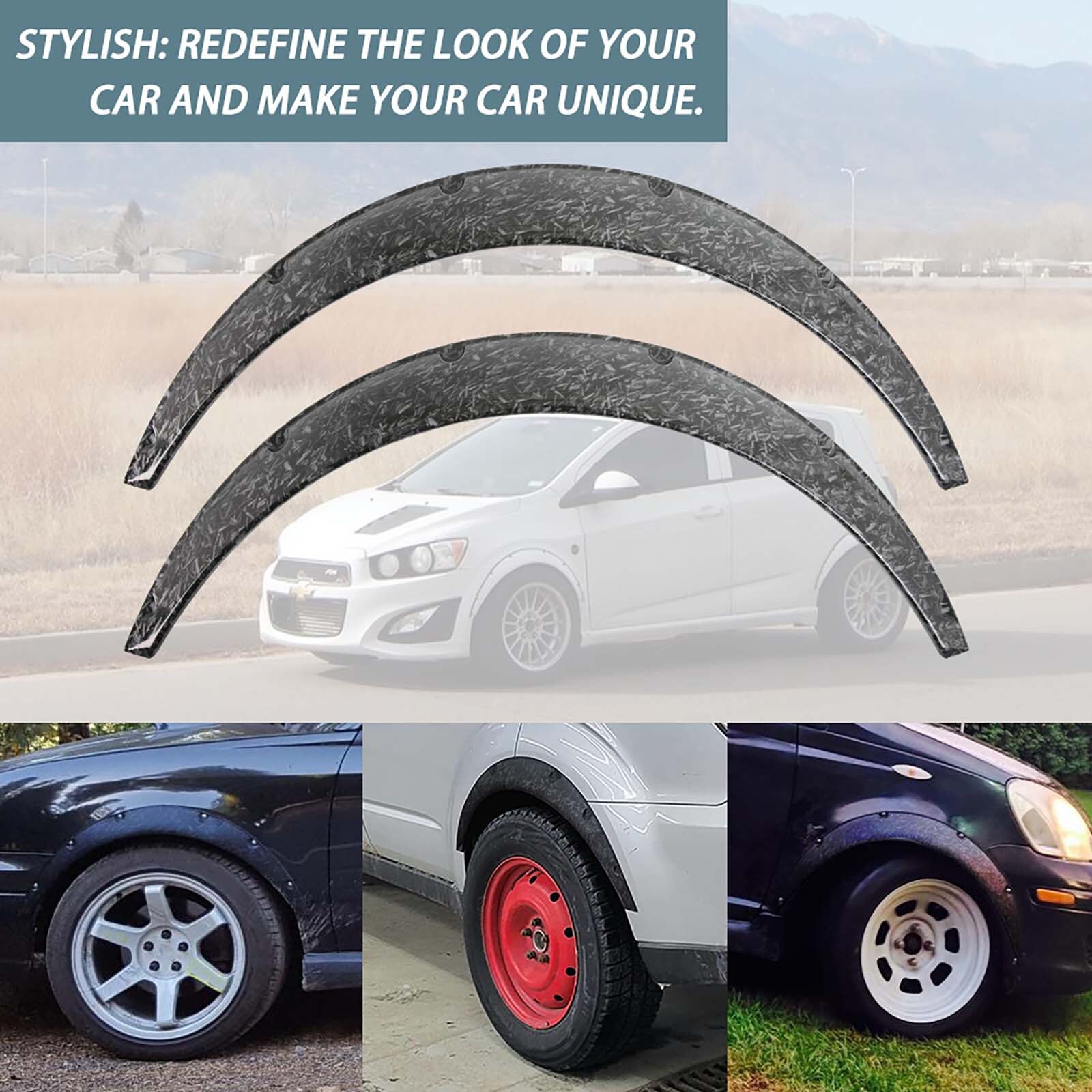 For Acura Integra RSX 4Pcs/Set 4.5" Car Fender Flares Wide Body Kit ...