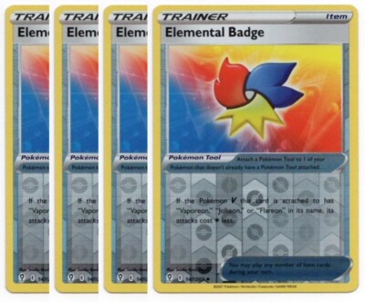 Elemental Badge Reverse Holo Uncommon Playset (147/203) Pokemon ...