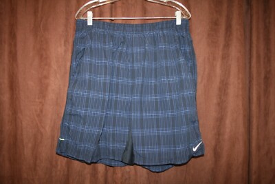 Nike Mens 2XL XXL Shorts Blue Athletic Swoosh Logo | eBay