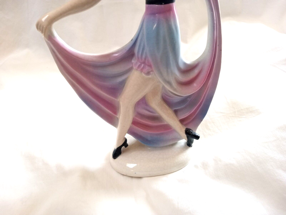 Vintage Art Deco Dancing Woman Ceramic Figurine 7” Trademark Japan | eBay