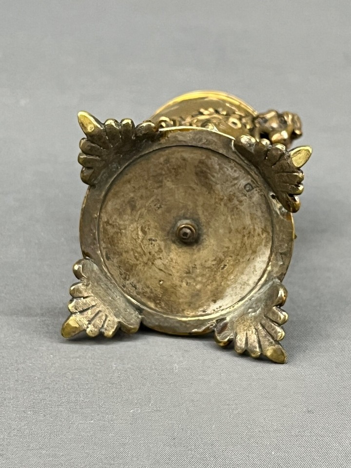 19th Century French Bronze Urn Form Inkwell Ram Handles; 1850's | eBay