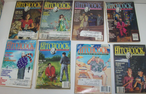 Vintage Lot of 8 Alfred Hitchcock Mystery Magazines 1991 | eBay