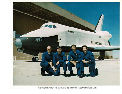 NASA Official Photograph Enterprise Shuttle ALT Crew Haise Engle ...