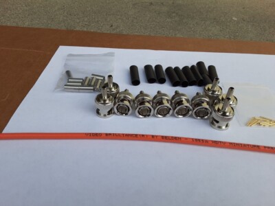 10x 75 Ω SDI Connector BNC Male Crimp for Mini RG59 Belden Riser 1855A ...