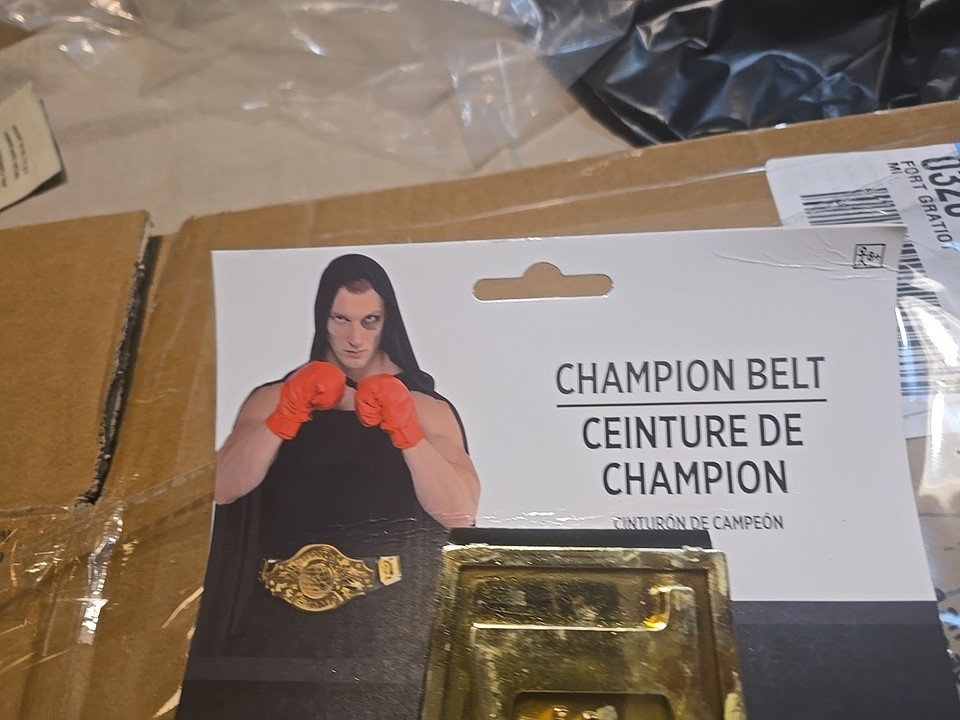 Championship Title Belt Boxing Wrestling UFC Adult Costume WWE AEW ...