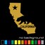 California State Sticker Vinyl Decal - Map CA Republic Flag LA Wall Car ...