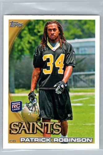 2010 TOPPS ROOKIE CARD # 363 Patrick Robinson - New Orleans Saints | eBay