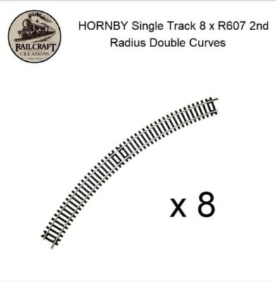 OO Gauge Hornby Nickel Silver R607 2nd Radius Double Curves x 8 | eBay UK