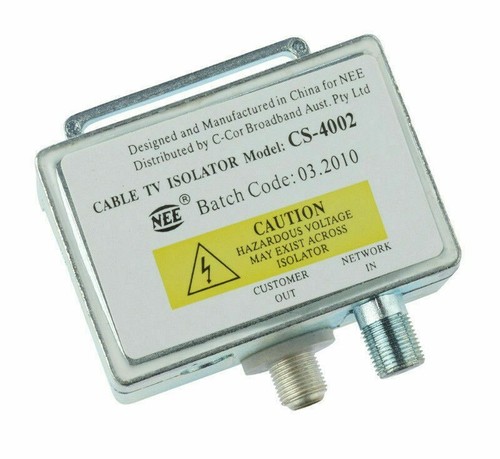 Cable TV Isolator CS-4002 Foxtel and Telstra approved - Australian ...