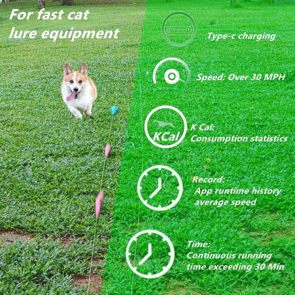 Dog Toys for Large Dogs，Lure Coursing Machine,Dog Chase Toy Motorized ...