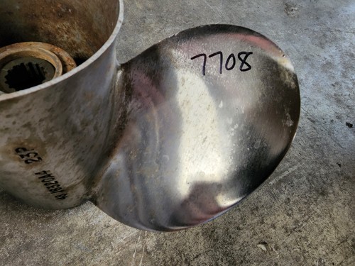 13 1/2" X 23P MERCURY VENGEANCE STAINLESS PROPELLER, 48-16320-23, 4.75 ...
