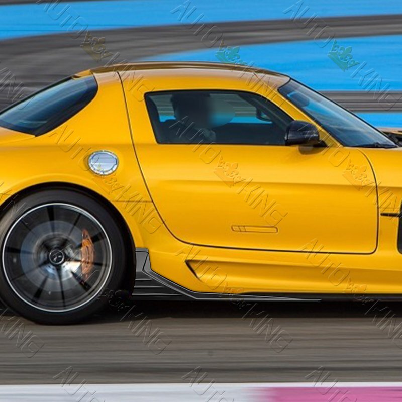 BLACK 30.6" MP-STYLE SIDE SKIRT ROCKER SPLITTERS WINGLET WINGS CANARD ...