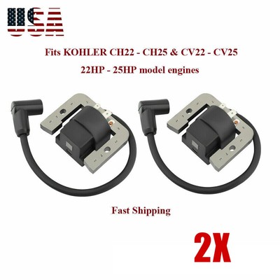 2PKS Ignition Coil Kit For Kohler 24-584-36-S SV710 SV735 SV740 SV840 ...