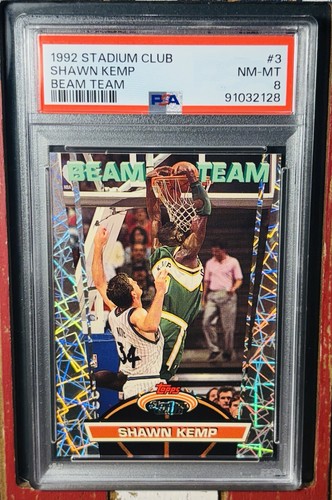 1992-93 Topps Stadium Club - Beam Team #3 Shawn Kemp PSA 8 | eBay