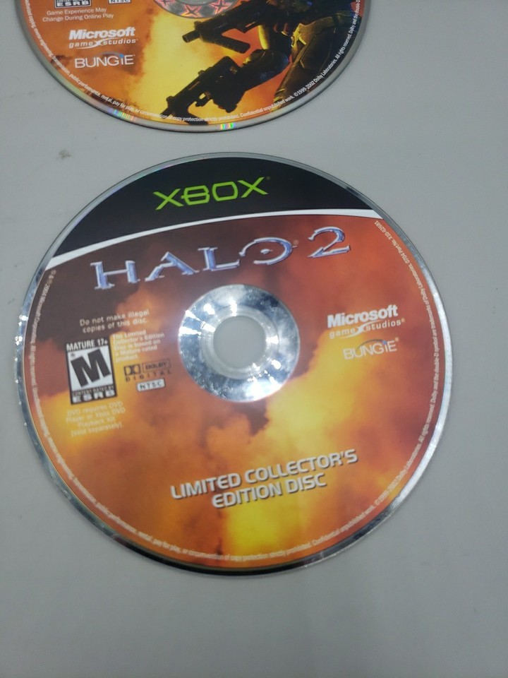 Halo 2 Limited Collector's Edition (2004) Original Xbox Game 2 Discs ...