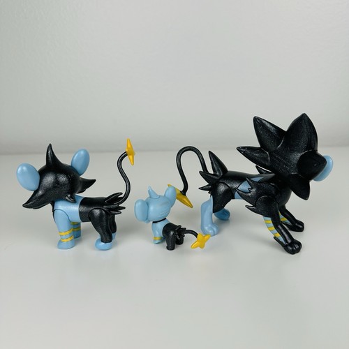 Pokémon Shinx, Luxio, Luxray Evolution Action Figure Set of 3 | eBay